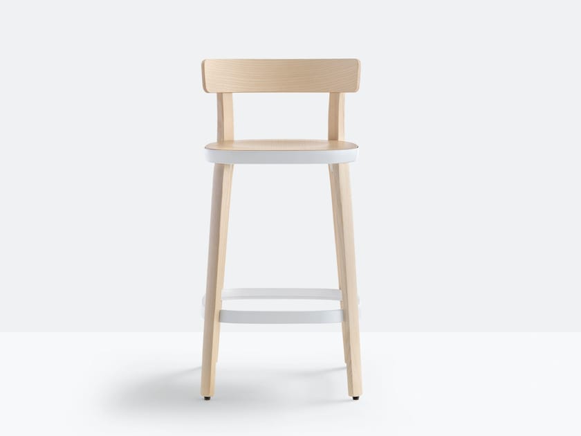 High ash stool with back FOLK 2936 Folk Collection By Pedrali design ...