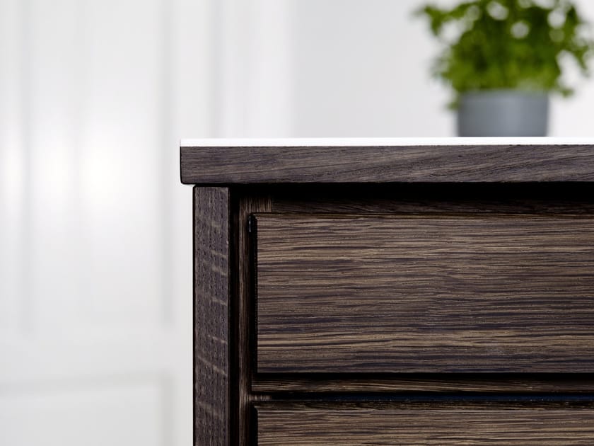 FORM 1 - SMOKED OAK Cucina in legno massello con isola By Multiform ...