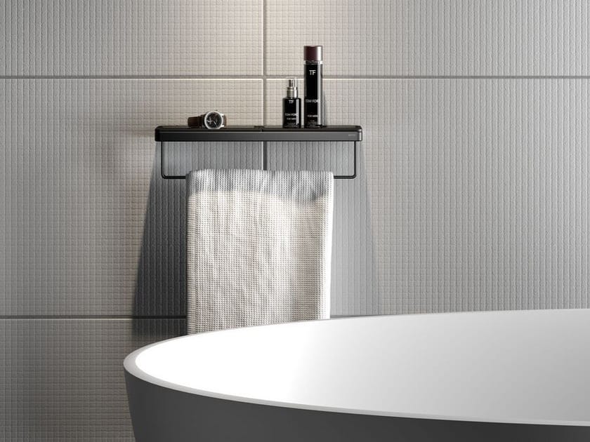 FRAME FULL BLACK | Plastic towel rack Frame Collection By Geesa