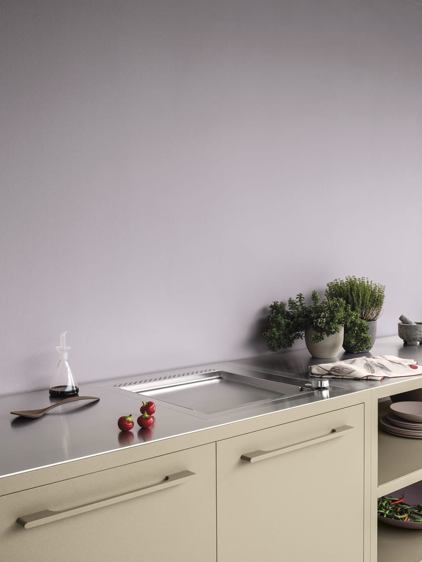 FRAME KITCHEN 3 UNITS Metal outdoor kitchen with handles By Fantin ...