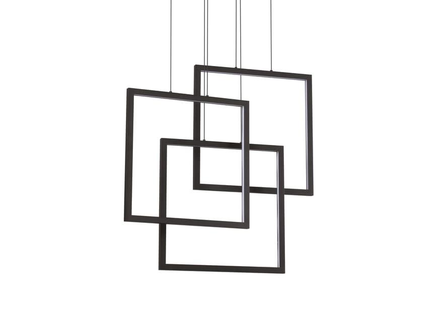 FRAME SP SQUARE pendant lamp By Ideal Lux