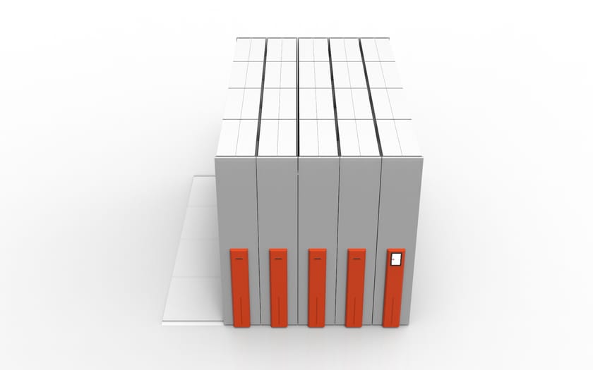 Metal mobile shelving FRAME By Temrex