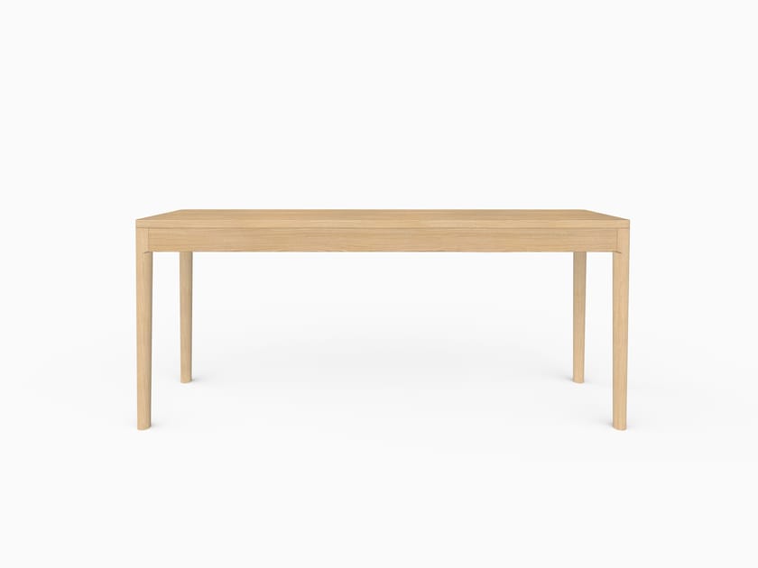 FRONT Rectangular ash console table with drawers By MOR DESIGN
