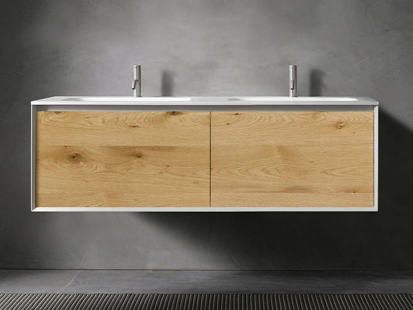 FULL VANITY | Mobile lavabo doppio Collezione 45° By Blu Bathworks ...