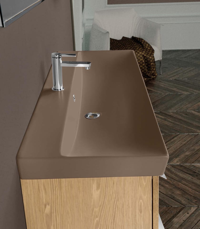 Single wood veneer vanity unit with drawers FY13 Fly Collection By ...