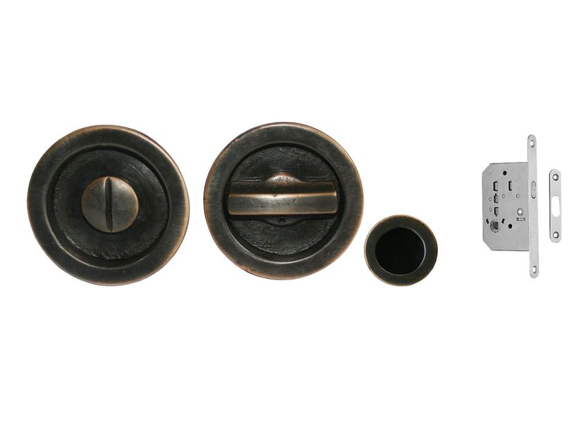 GAUDIUM NS4736-FN Bronze sliding door lock By Fama International