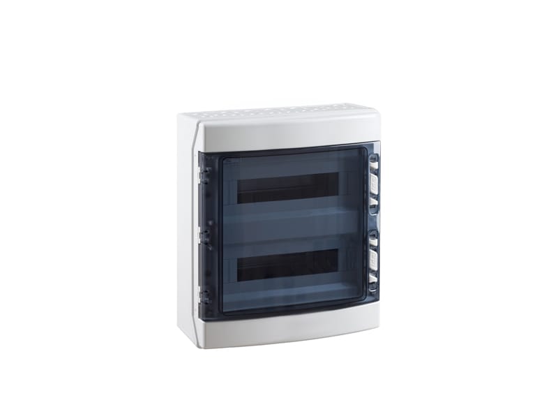Plastic distribution enclosure 36 MODULE 2 ROW IP65 DISTRIBUTION BOARD ...