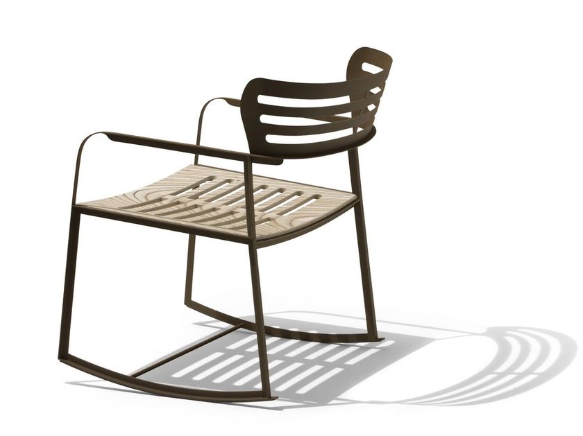 GEA Rocking garden easy chair with armrests By Giorgetti | design Chi ...