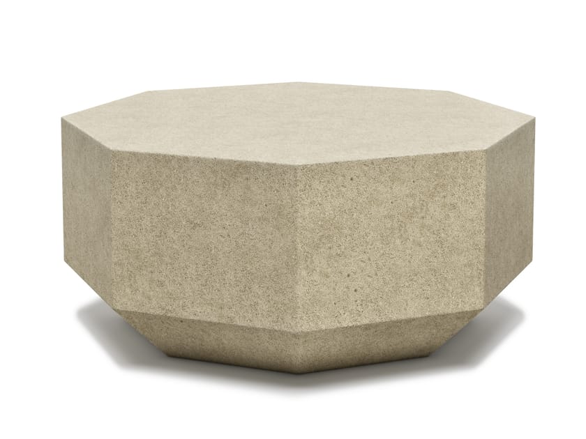 GEMMA Octagonal Polystone garden side table By SNOC