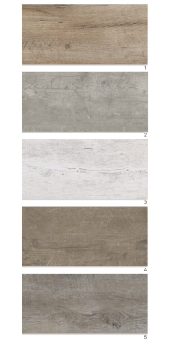 SENSO RUSTIC 9' Synthetic material floor tiles with wood effect By Gerflor