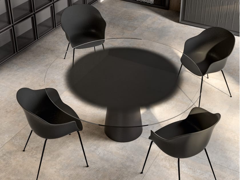 GHOST table glass By Capo d’Opera design Paolo Benevelli