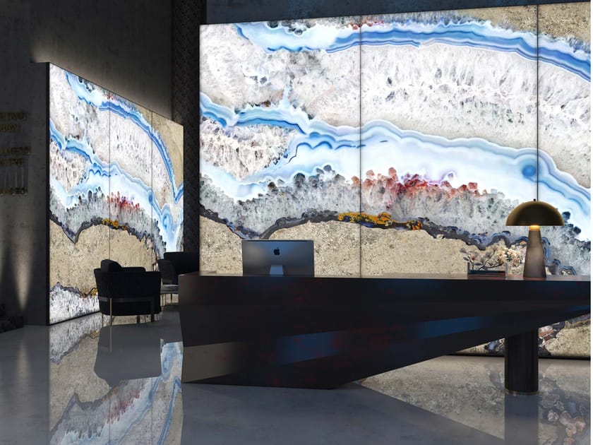 MINERALI PMMA Decorative panel with light By Tecnografica