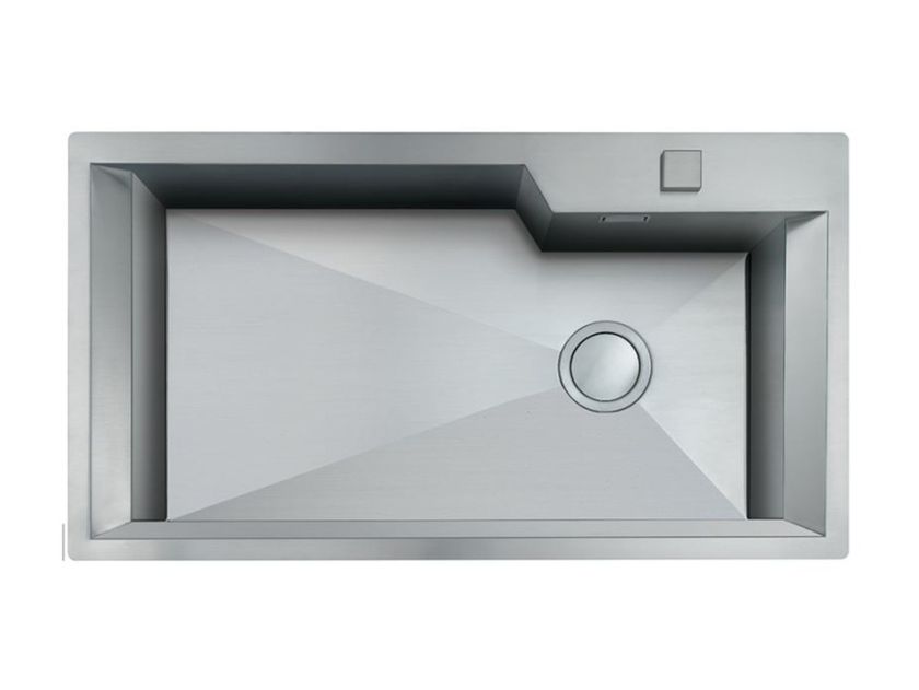 Single flush-mounted stainless steel sink GK 730X400 H.195 FT INOX Gk ...