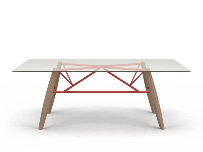 CONNECTION | Glass table Connection Collection By Huppé design Joël Dupras