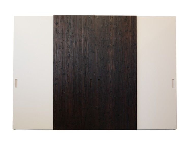 Fir wardrobe with sliding doors GOOSE By Deodara