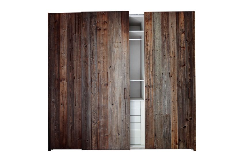 Fir wardrobe with sliding doors GOOSE By Deodara
