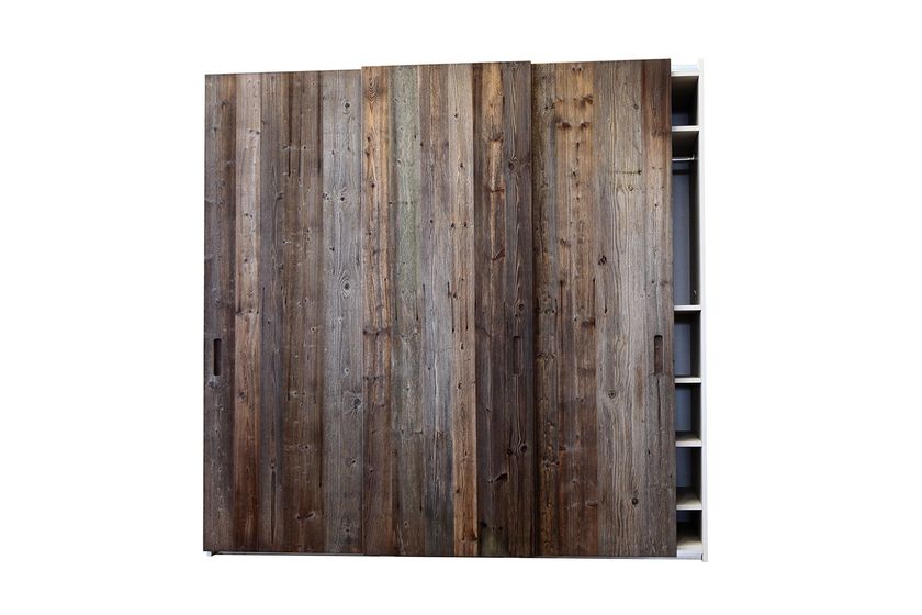 Fir wardrobe with sliding doors GOOSE By Deodara