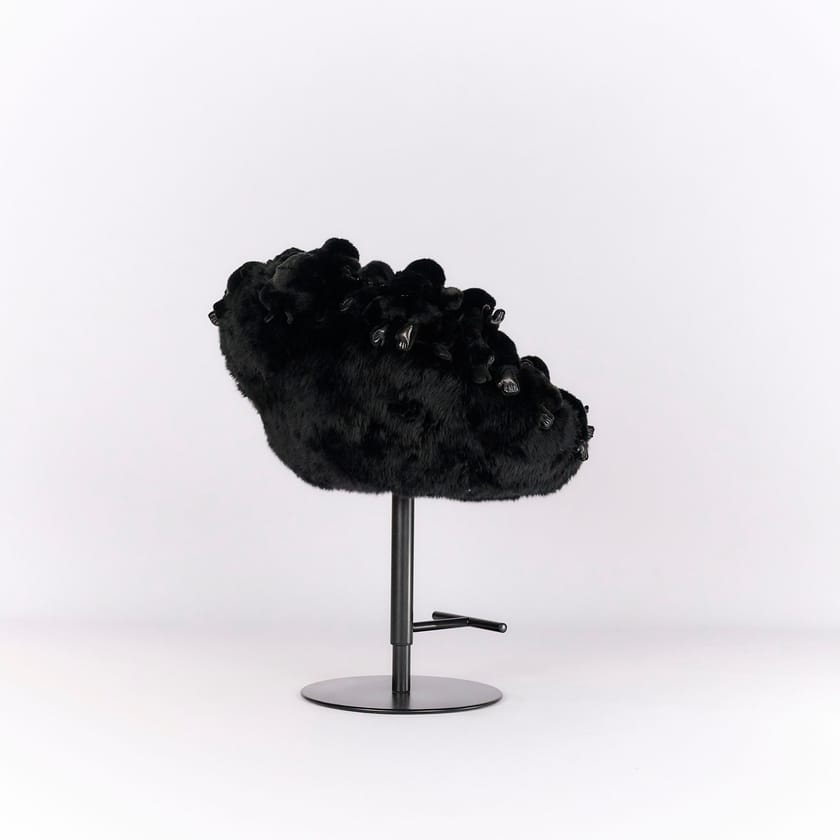 GORILLA | Stool Upholstered polyester stool height-adjustable By ...