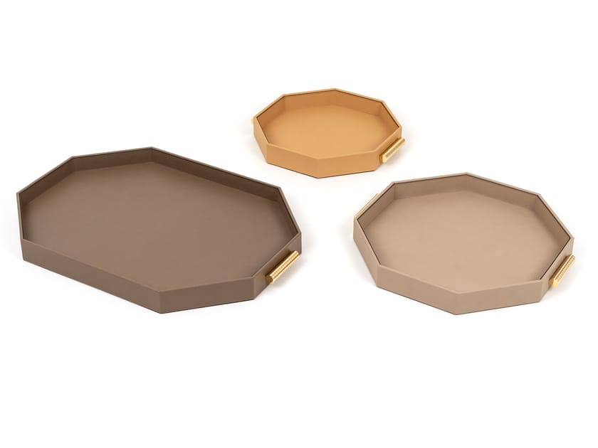 GRACE Leather tray By Pinetti