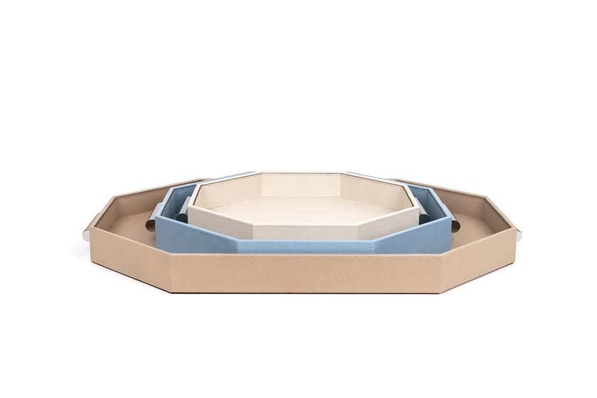 GRACE Leather tray By Pinetti