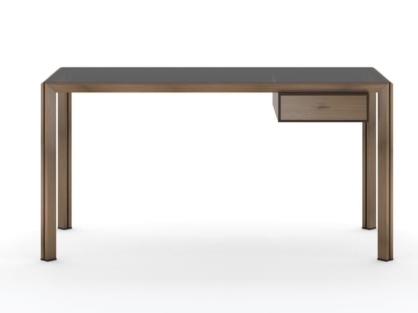 GRANDANGOLO Rectangular writing desk with drawers By F.lli Orsenigo