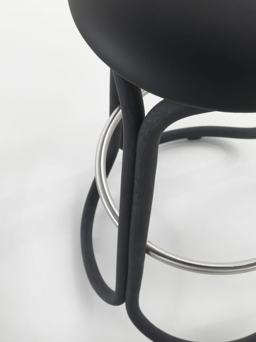 GRES Low rattan stool By EXPORMIM | design Gonzalo Milà, Miguel Milà
