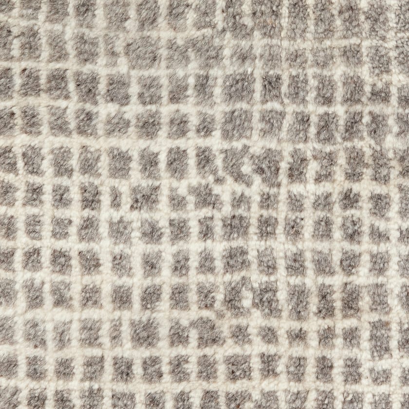 Handmade rectangular wool rug GRID By Woodnotes