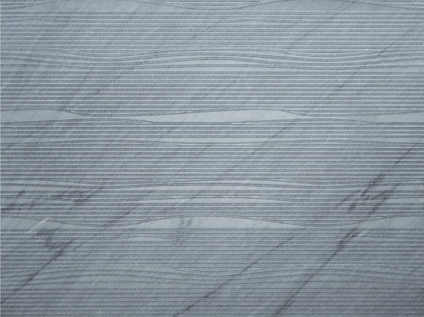Marble wall/floor tiles GROOVE CARRARA Trame di Pietra Collection By TWS