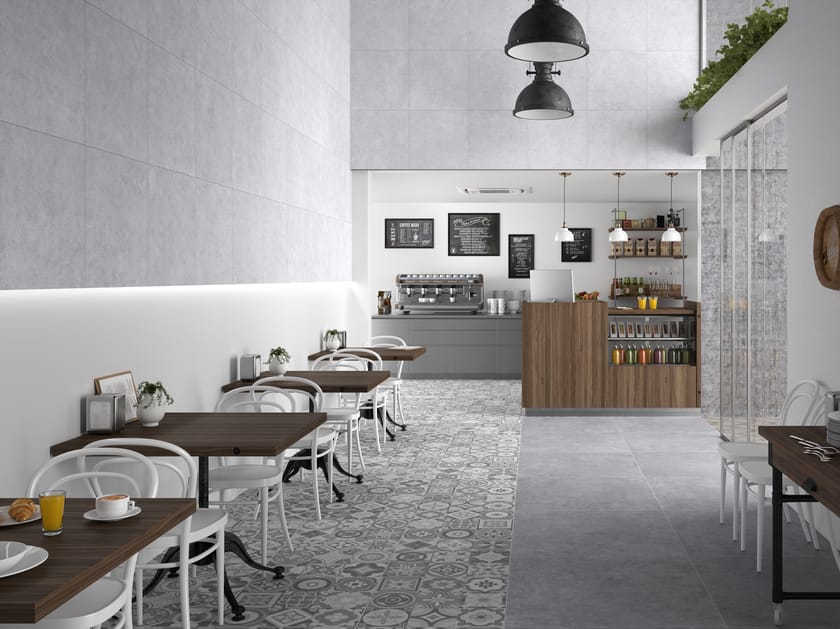 Indoor/outdoor wall/floor tiles with encaustic effect GROUND By PERONDA