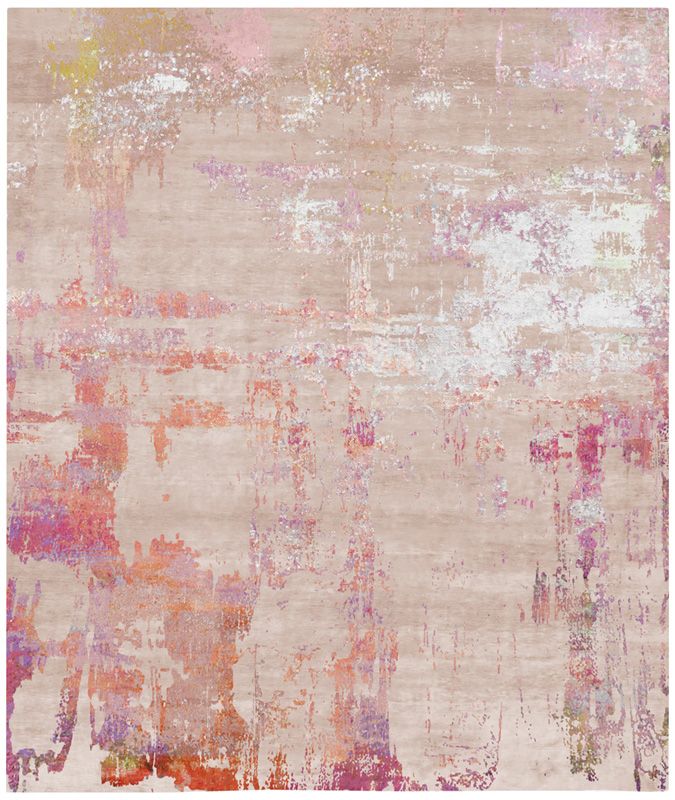 Handmade rectangular rug HAGBY Diamond Dust / Earth Collection By ...