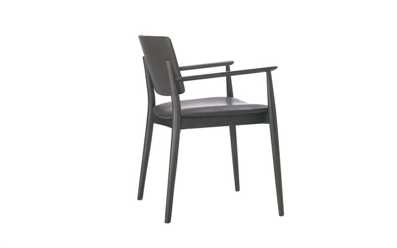 Upholstered wooden chair with armrests HAPPY SO0379 Happy Collection By ...