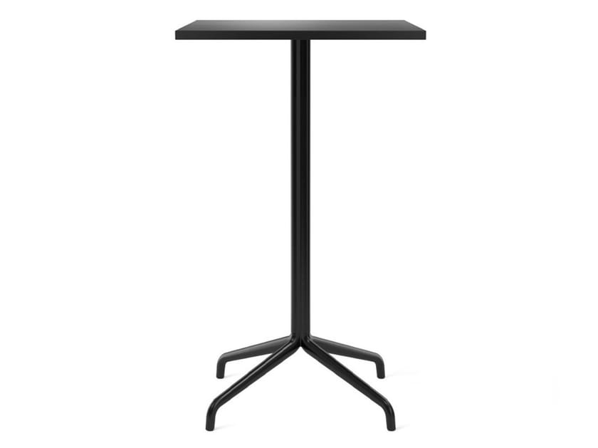 HARBOUR COLUMN TABLE Rectangular high table with 4-star base By MENU ...