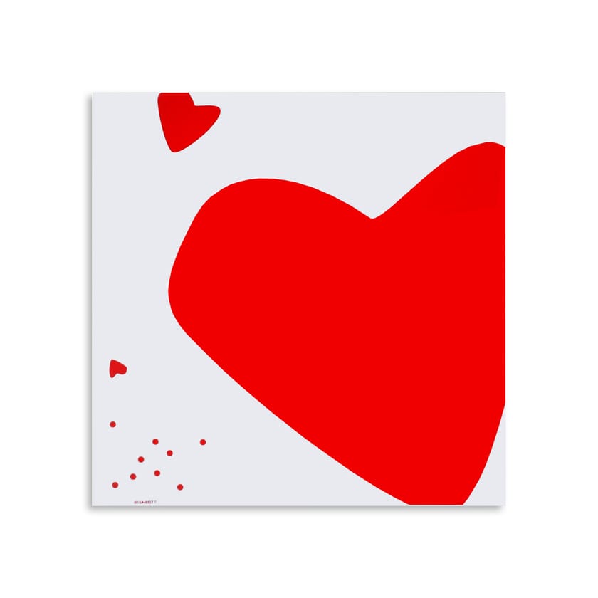 Magnetic dry erase board HEART By Designobject.it