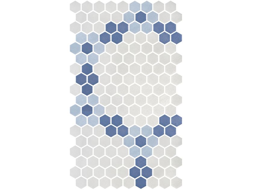 HEX PATTERN 14 Indoor/outdoor glass mosaic By ONIX