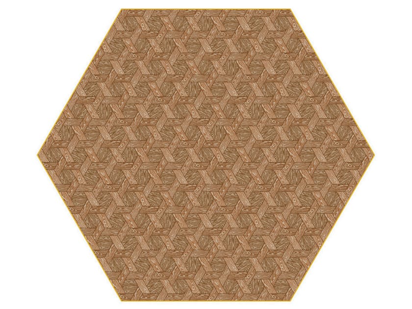 Rug with geometric shapes HEXAGON BROWN Signatures Collection By moooi ...