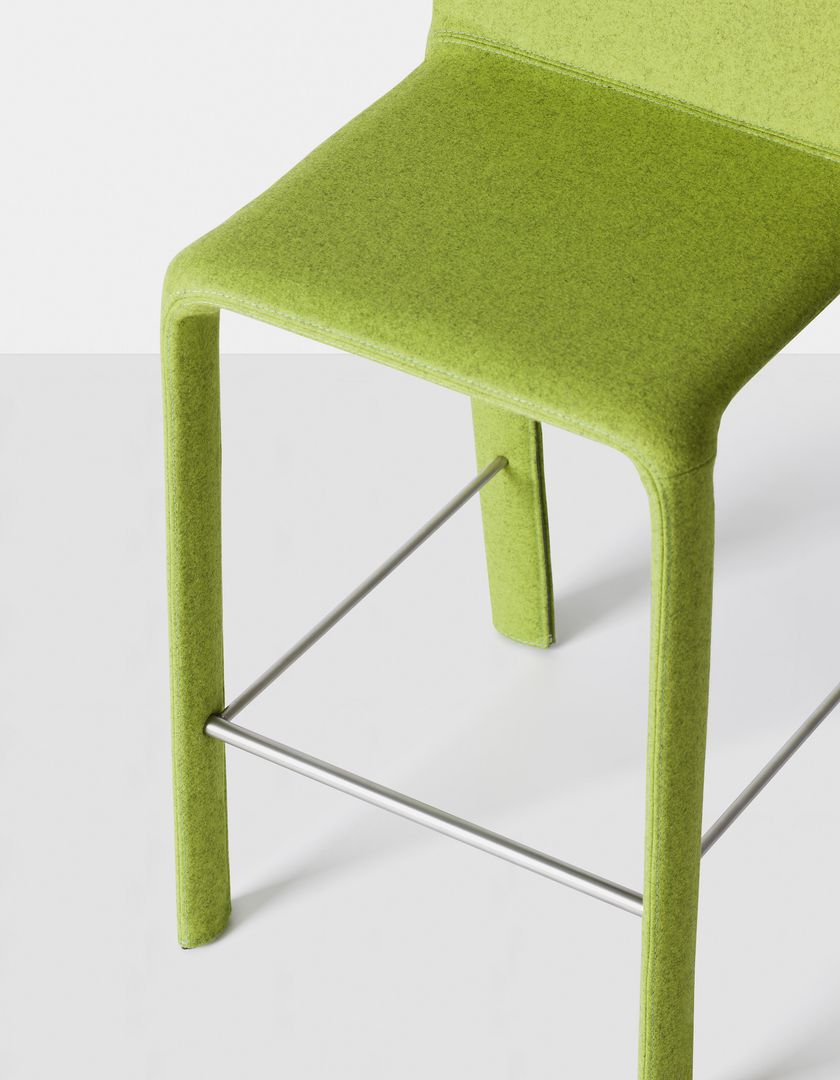JOKO High upholstered stool with back By Kristalia | design Bartoli Design