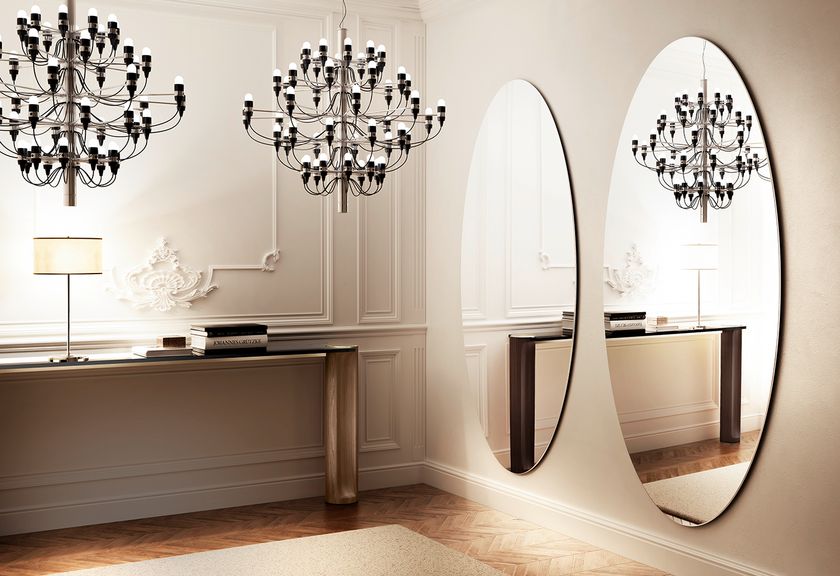 HILL Rectangular wood and glass console table By EXENZA | design ...