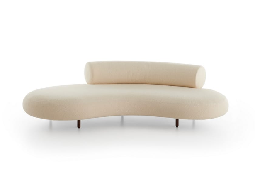 HONORÉ Curved 4 seater fabric sofa By DE PADOVA | design Elisa Ossino