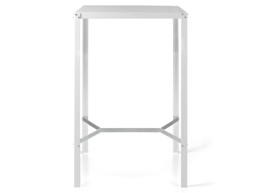 HOPE/A Rectangular steel high table By PF Stile