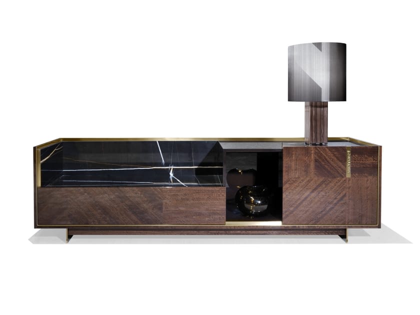 Lacquered sideboard with doors with drawers HORIZON By Visionnaire ...
