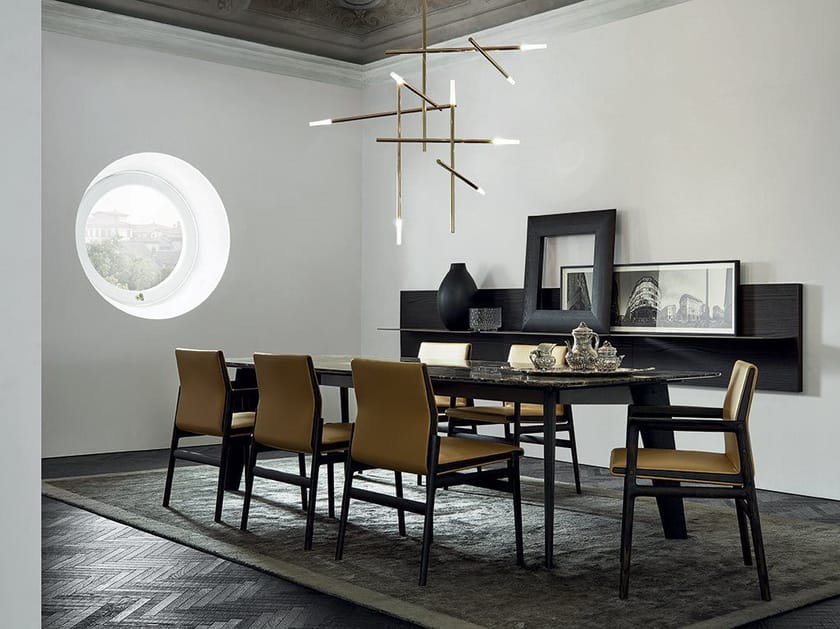 HOWARD | Tavolo in marmo By Poliform design Jean-Marie Massaud