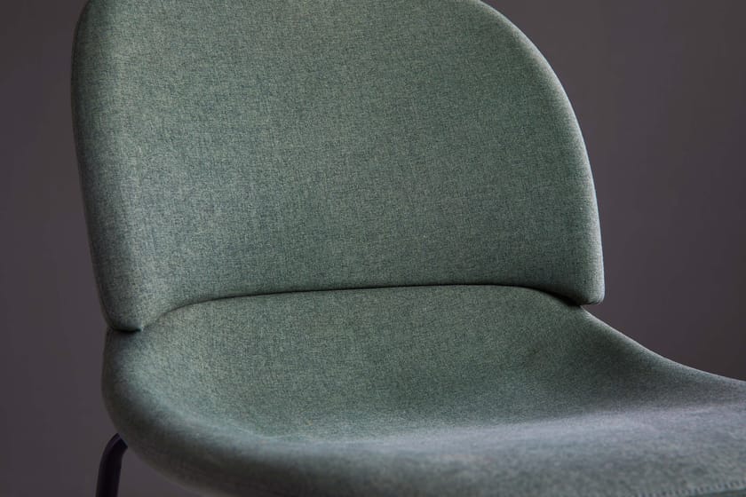 HUG Fabric chair and steel legs By grado design | design Peter Fei