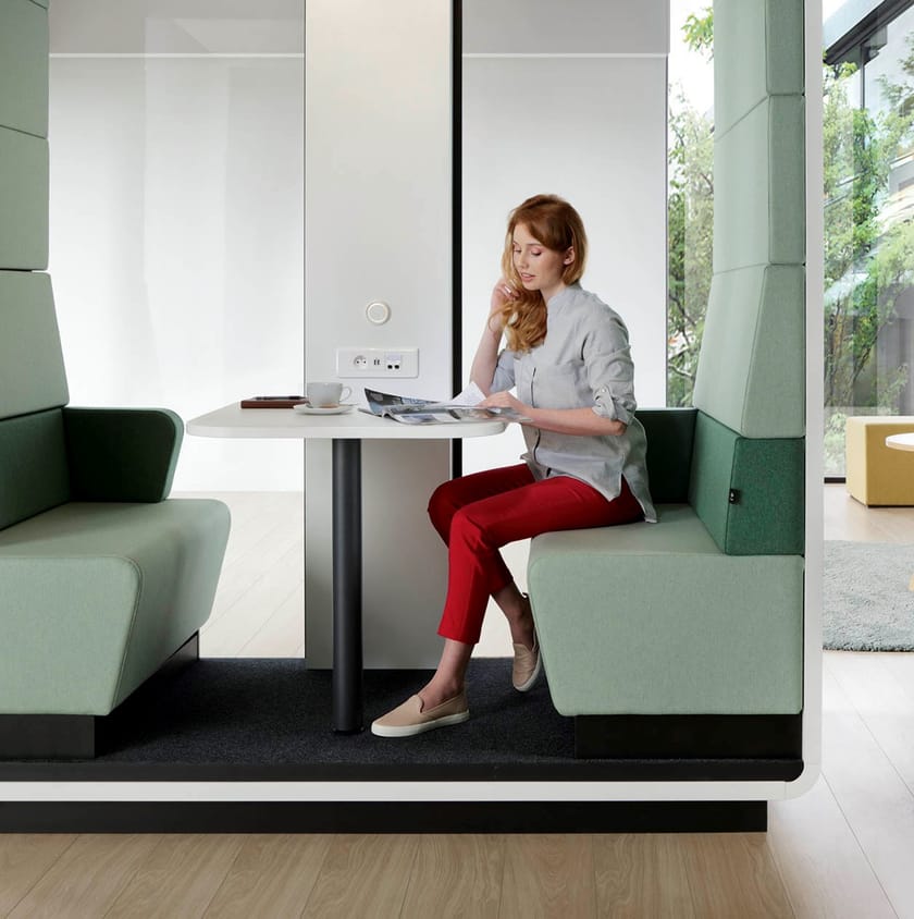 HUSH.MEET.OPEN.S Acoustic office booth By Mikomax Smart Office