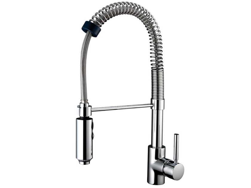 Single handle brass kitchen mixer tap with swivel spout HYPERFLEX By ...