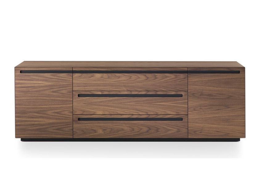 CROSSING Melamine-faced chipboard sideboard with drawers By i 4 Mariani ...