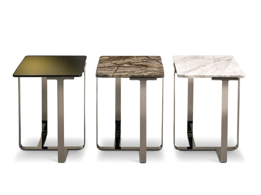 JOSHUA Square marble high side table By i 4 Mariani | design Umberto Asnago