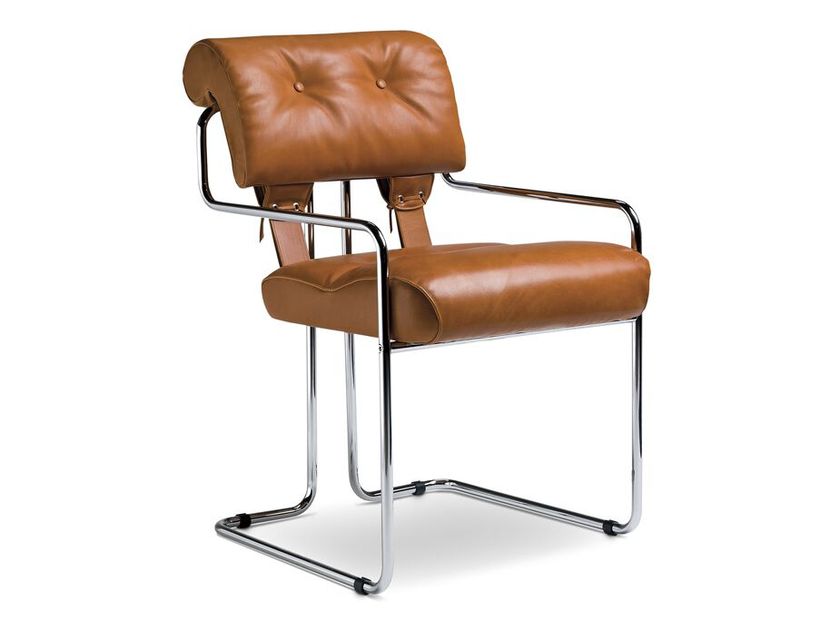 TUCROMA Cantilever upholstered chair with armrests By i 4 Mariani ...