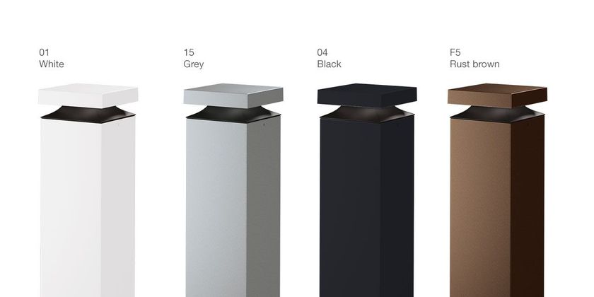 IWAY SUPER COMFORT SQUARE Bolardo luminoso LED de aluminio extrudado By ...