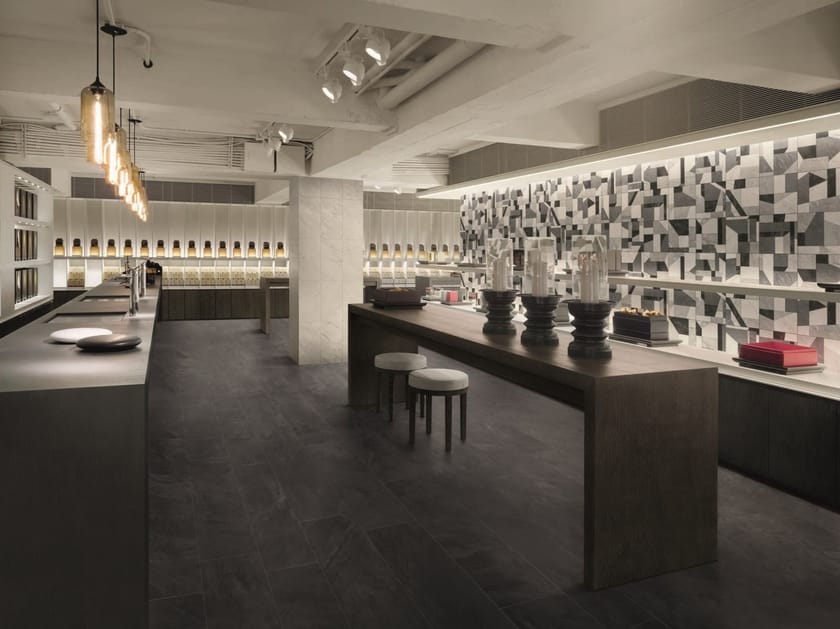 Pavimento/rivestimento in gres porcellanato effetto pietra INNER CLIFF By Ceramiche Caesar