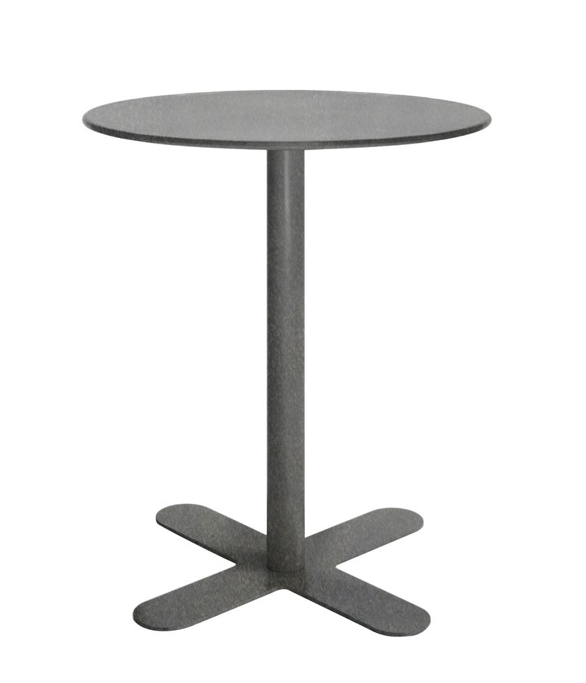 ANTIBES Round galvanized steel garden table By ISIMAR